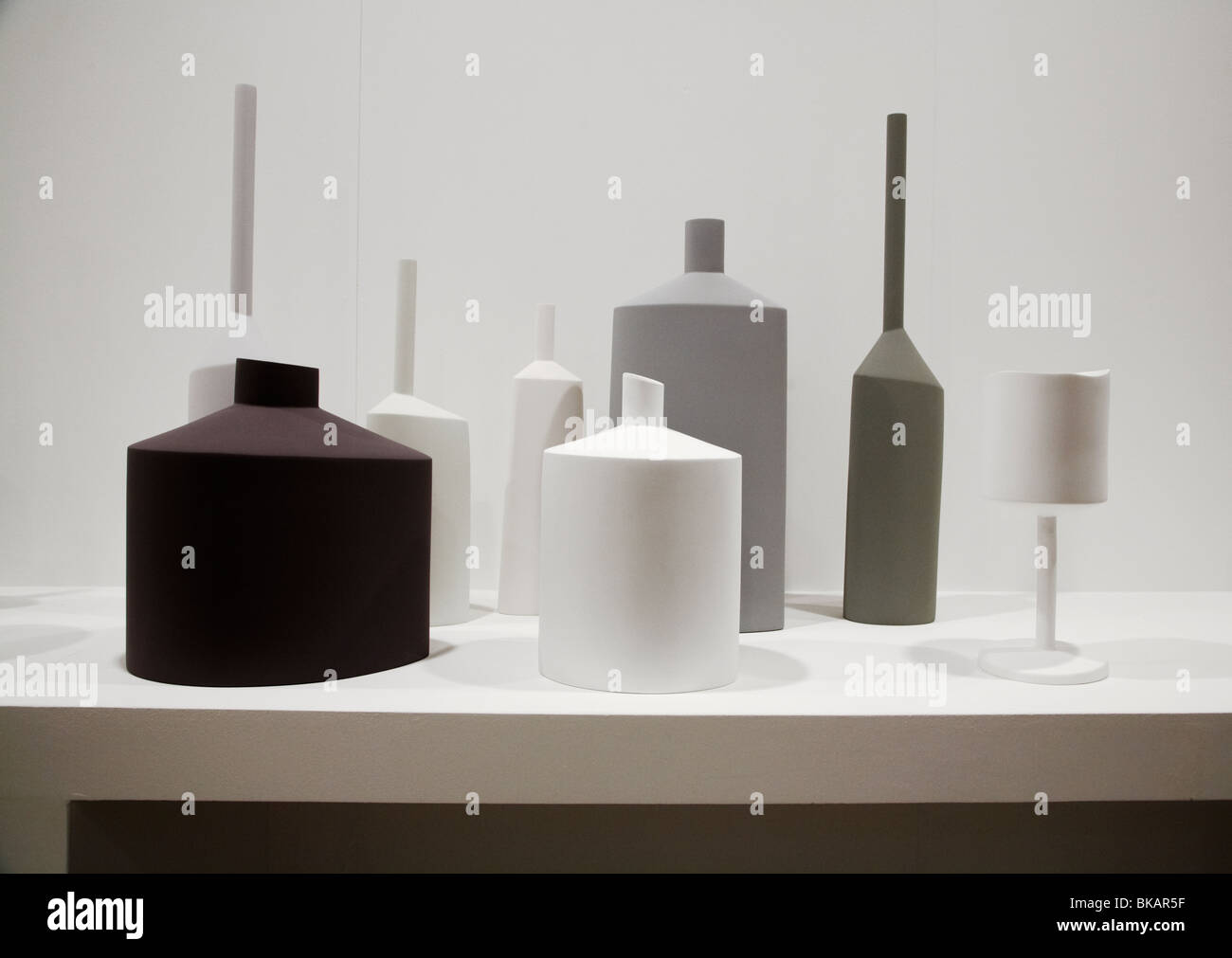 Series of contemporary pots Stock Photo - Alamy