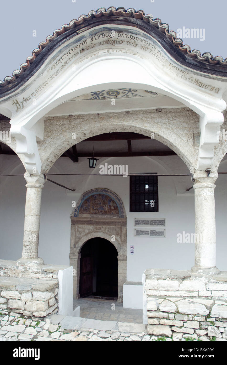 Entrance to the church, now the National Onufri museum renowned for its ...