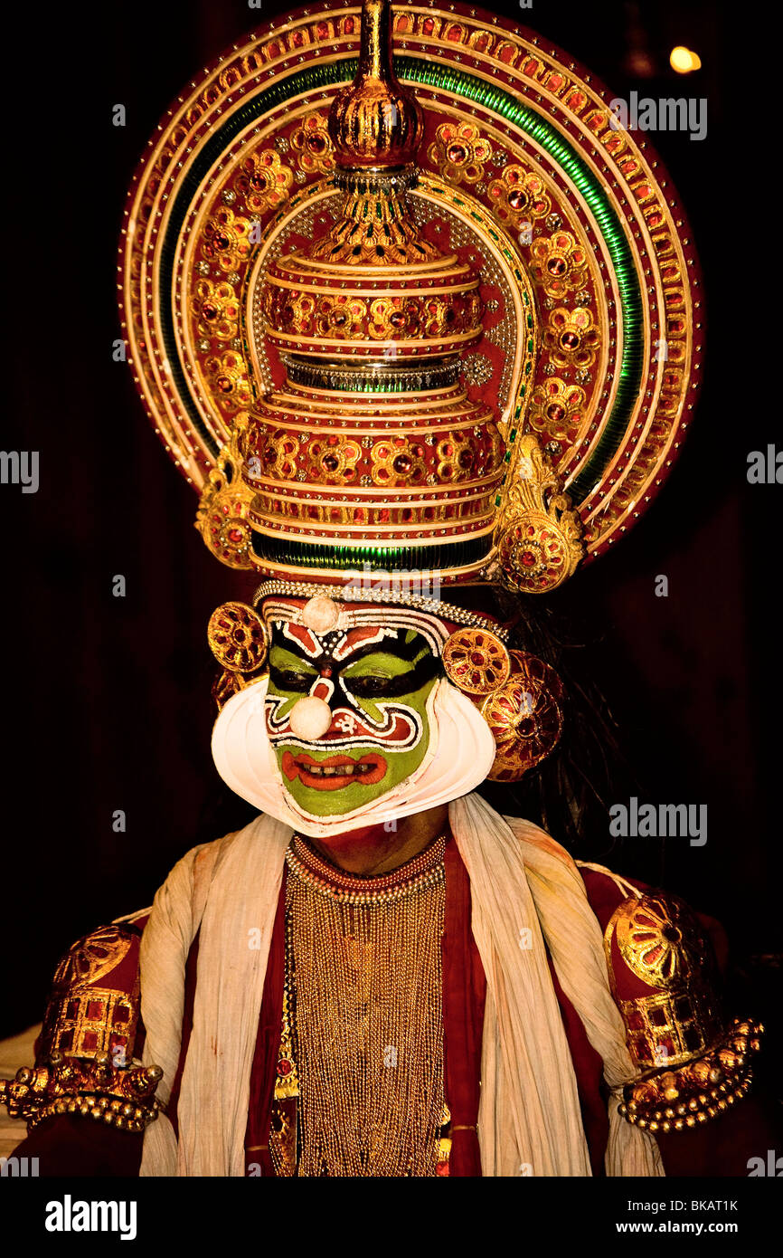 Kichaka, a character from a Kathakali performance in Kerala, India ...
