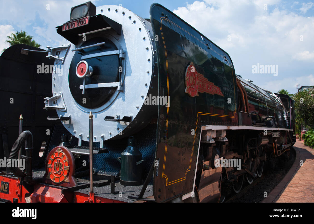 South Africa, the syeam-locomotive of the Rovos Rail luxury train in ...
