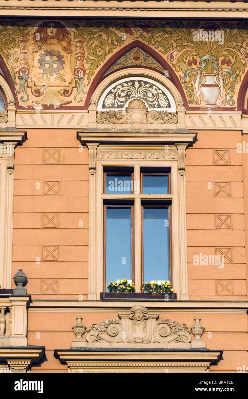 Decorative Window On Building Stock Photo - Alamy