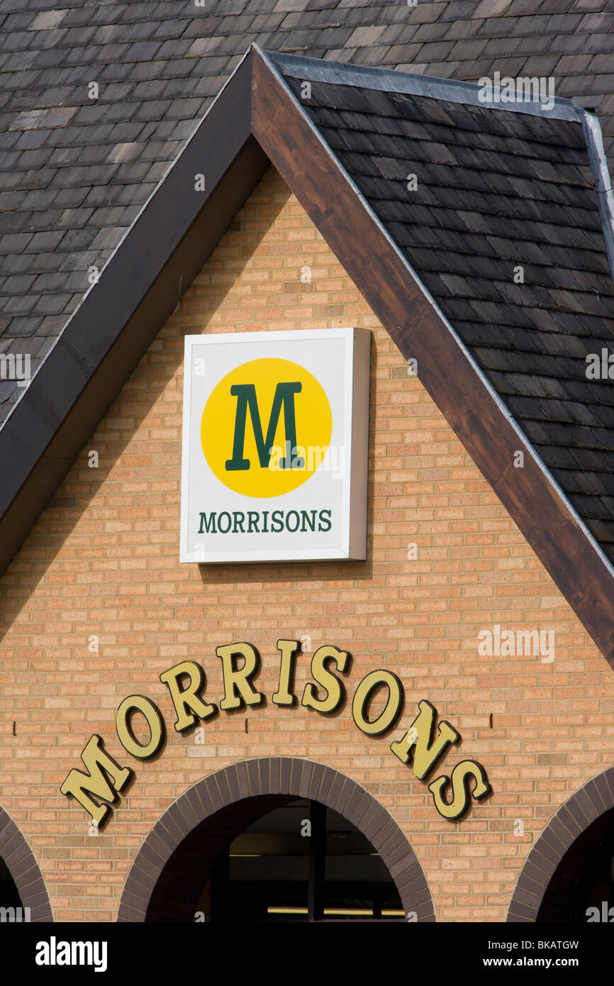 Morrisons Supermarket Morrisons Sign High Resolution Stock Photography ...
