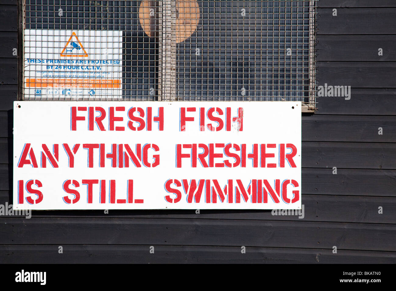 Fresh fish sign hi-res stock photography and images - Alamy