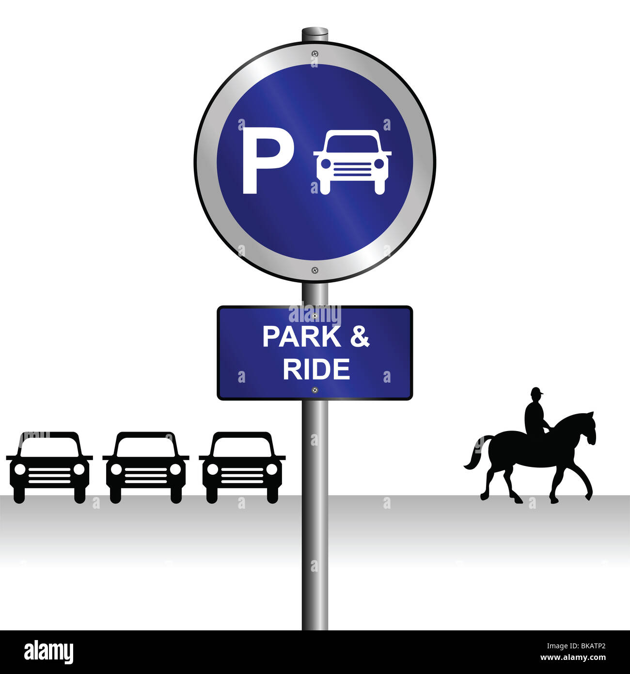 Vector of different perspective on the urban park and ride schemes ...