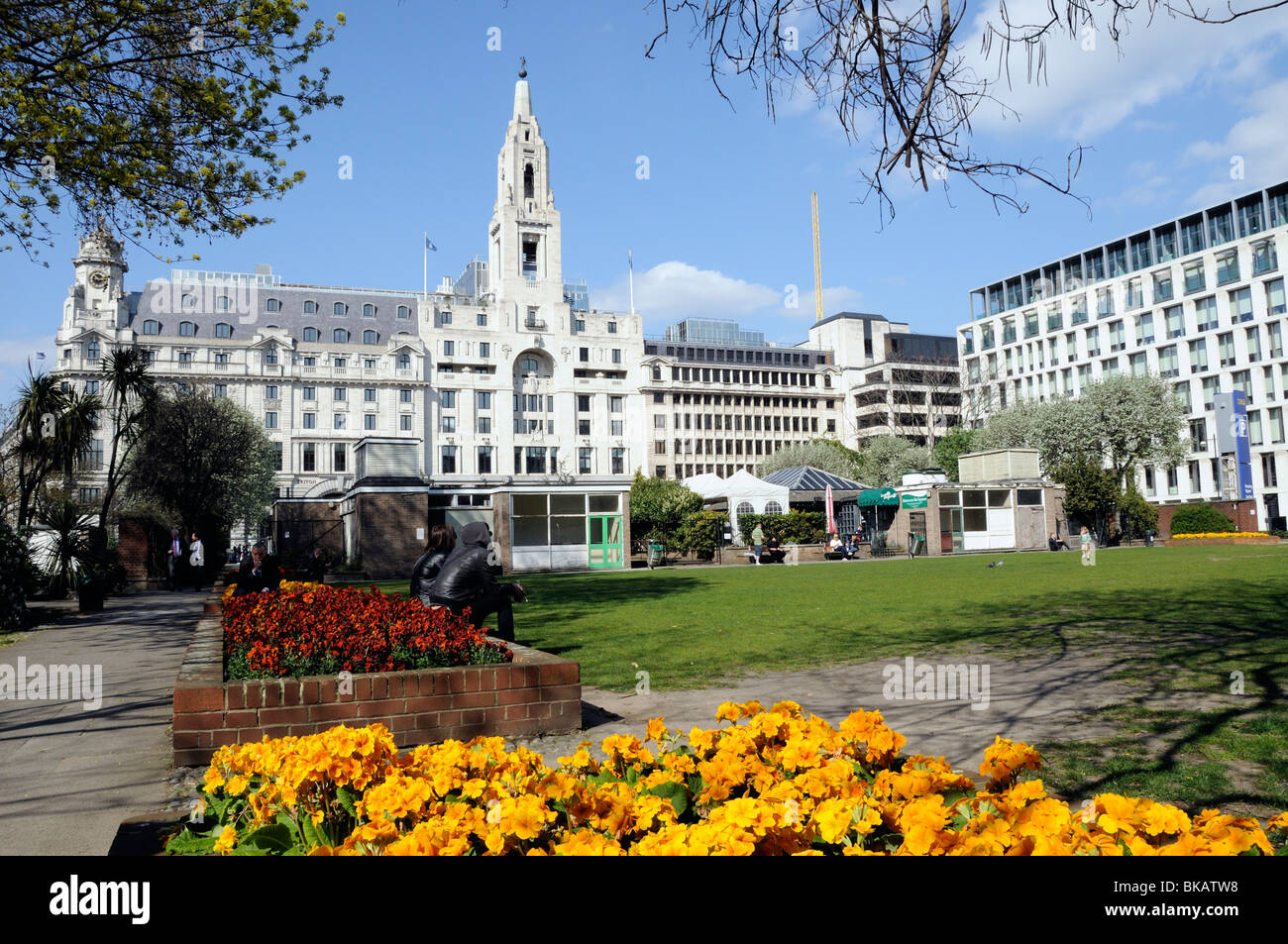 Finsbury Square Islington in spring London England UK Stock Photo - Alamy