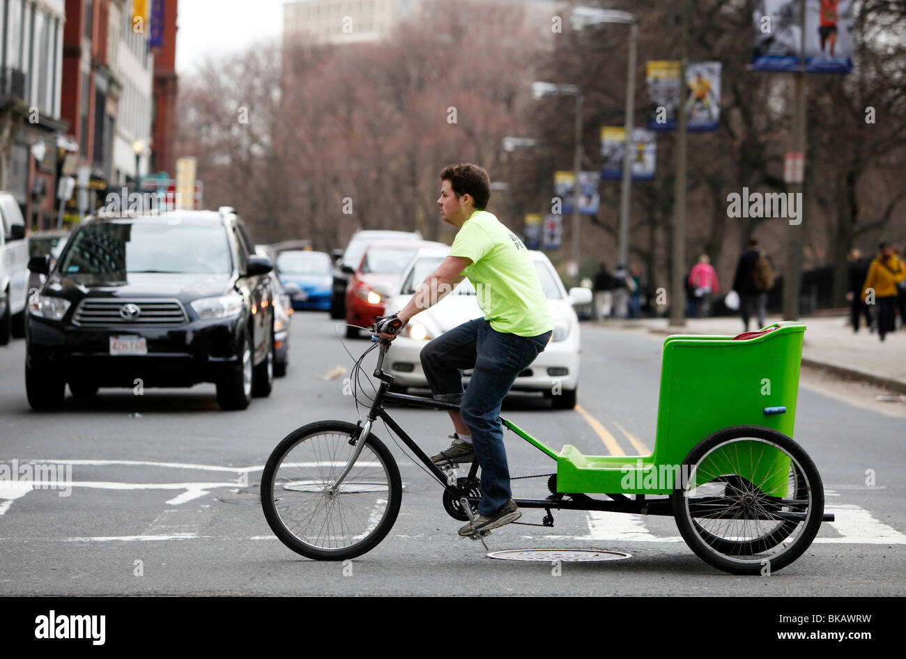 Pedicab, Boston, Massachusetts Stock Photo - Alamy