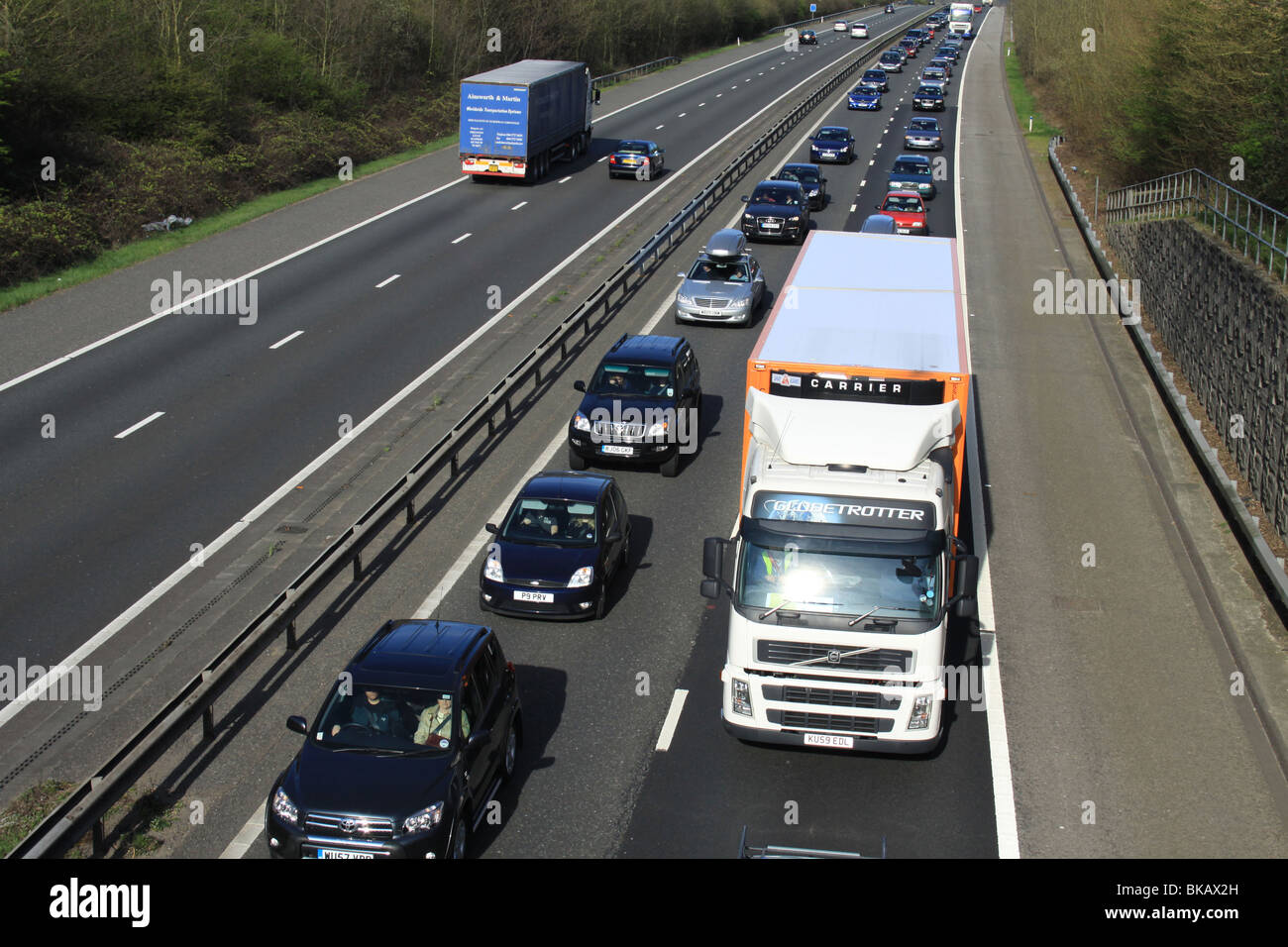 motorway traffic jam Stock Photo - Alamy
