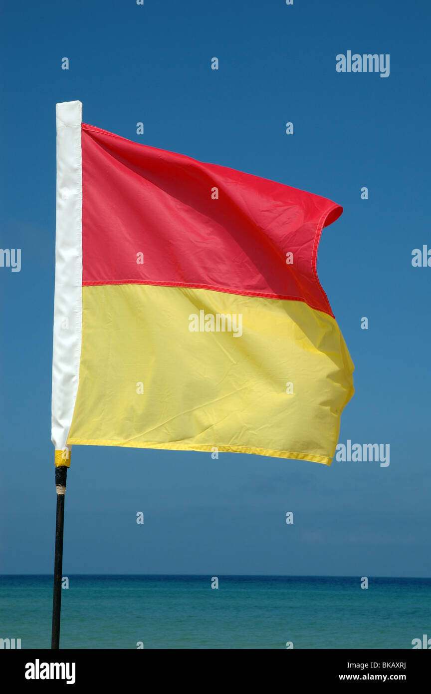 coastguard flag, St Ives, Cornwall, England, UK Stock Photo - Alamy