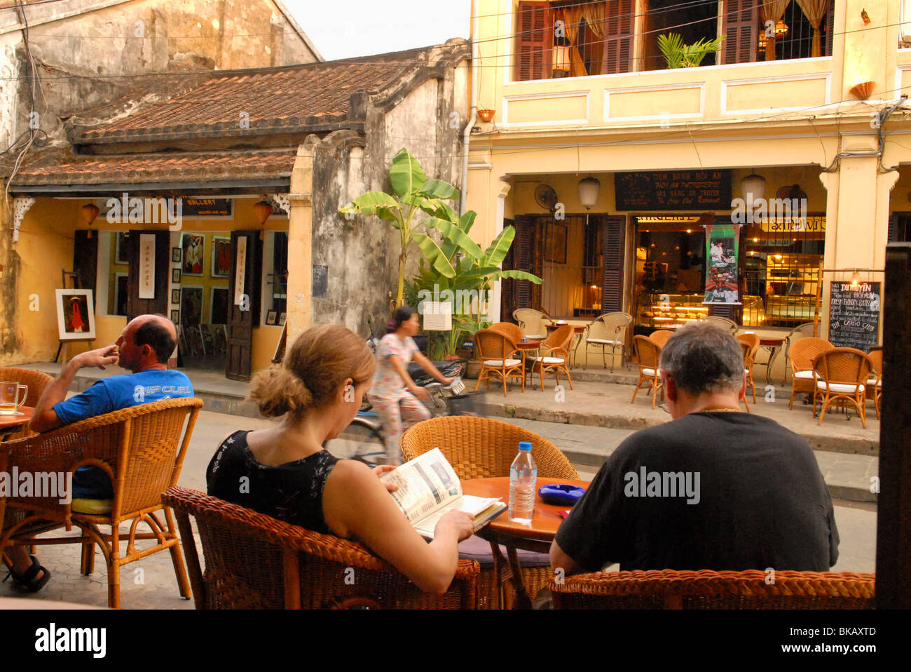 Western tourists Hoi An Vietnam Stock Photo - Alamy