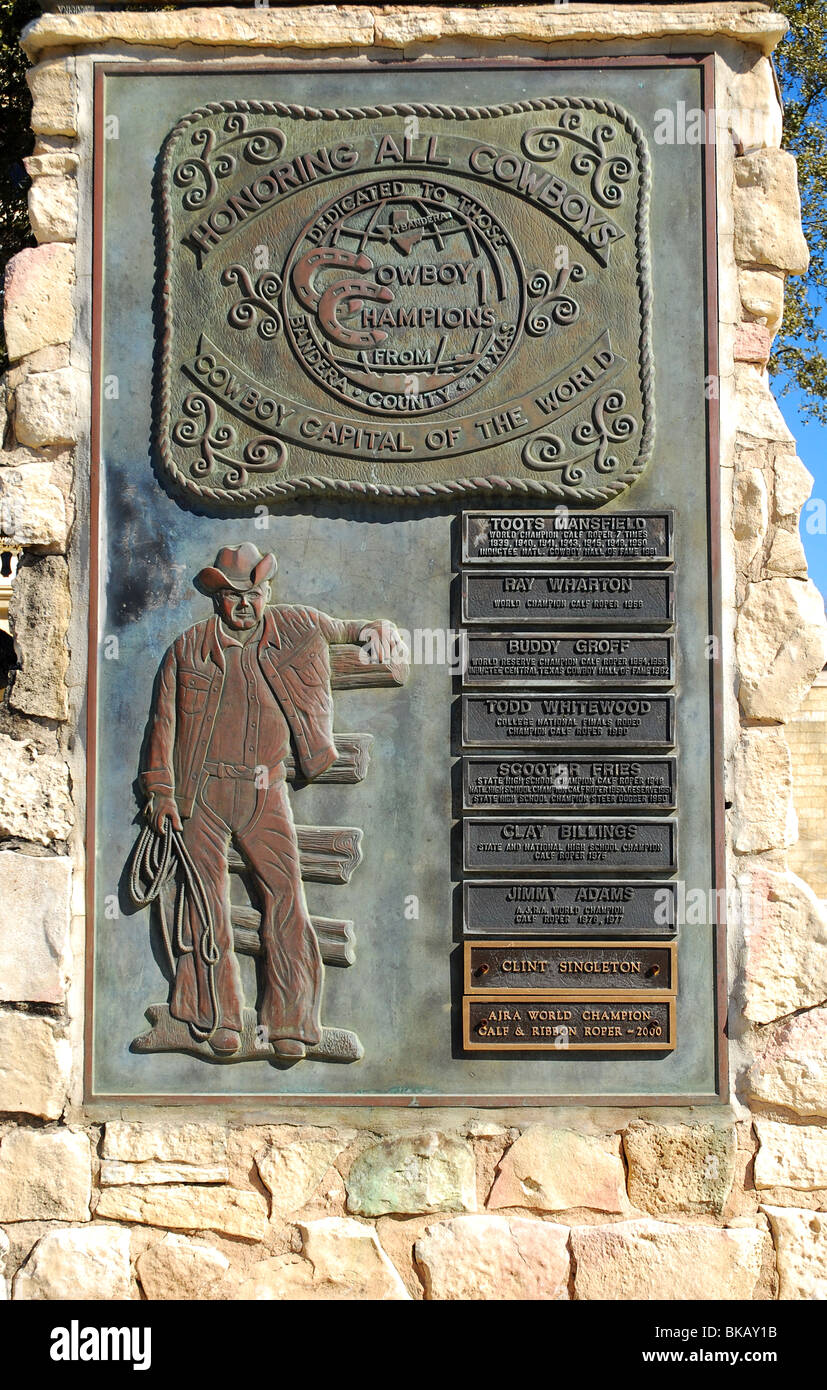 Monument to cowboys Stock Photo - Alamy