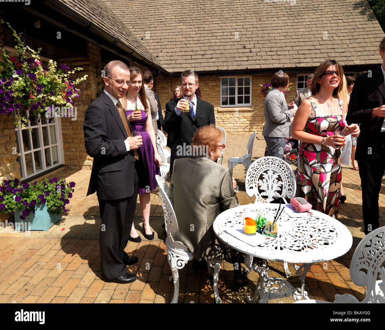 Family At Wedding Reception Peterborough England Stock Photo - Alamy