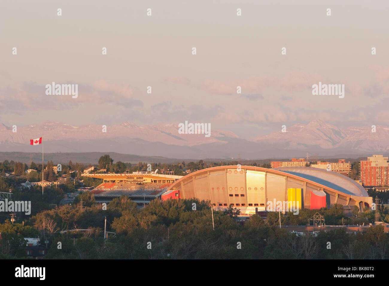 Canadian flag calgary hi-res stock photography and images - Alamy