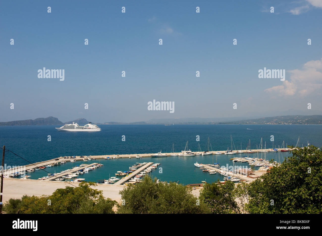 Greek recreational harbor at Pylos on the Peloponnese Stock Photo - Alamy