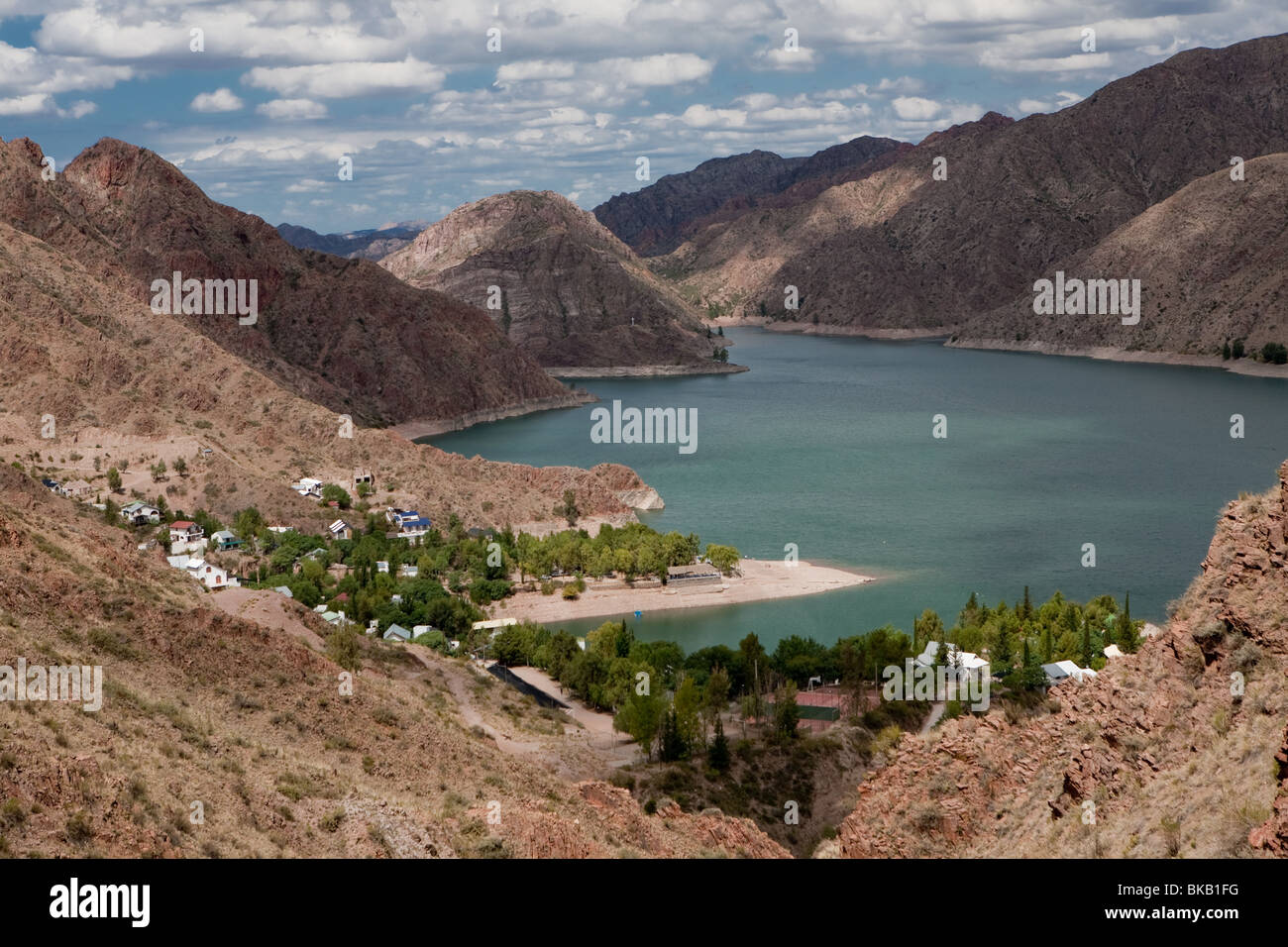 Los Reyunos Dam and Lake in San Rafael, Mendoza, Argentina Stock Photo ...