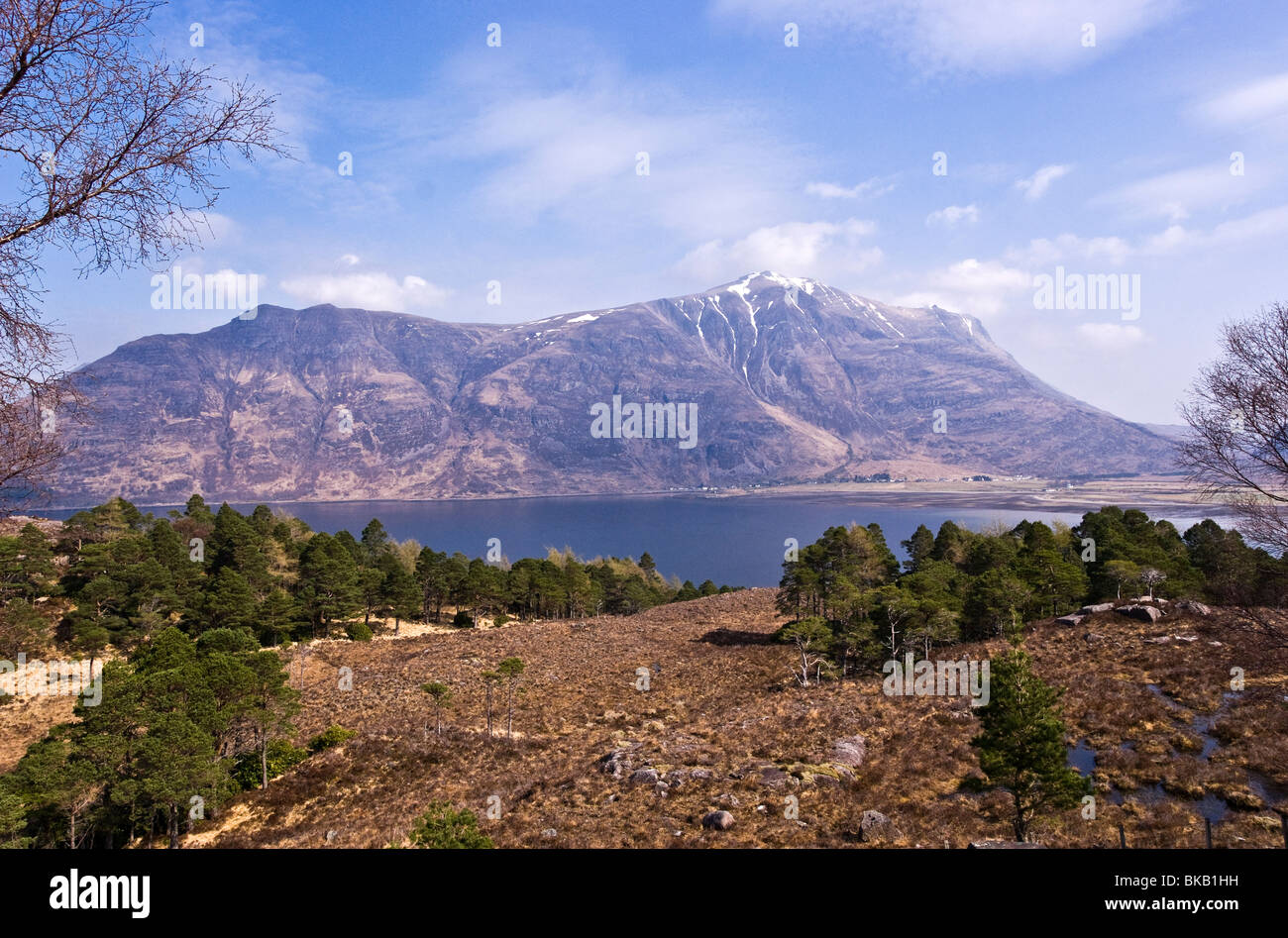 Famous Torridon mountain Liathach from viewing point south of Upper ...