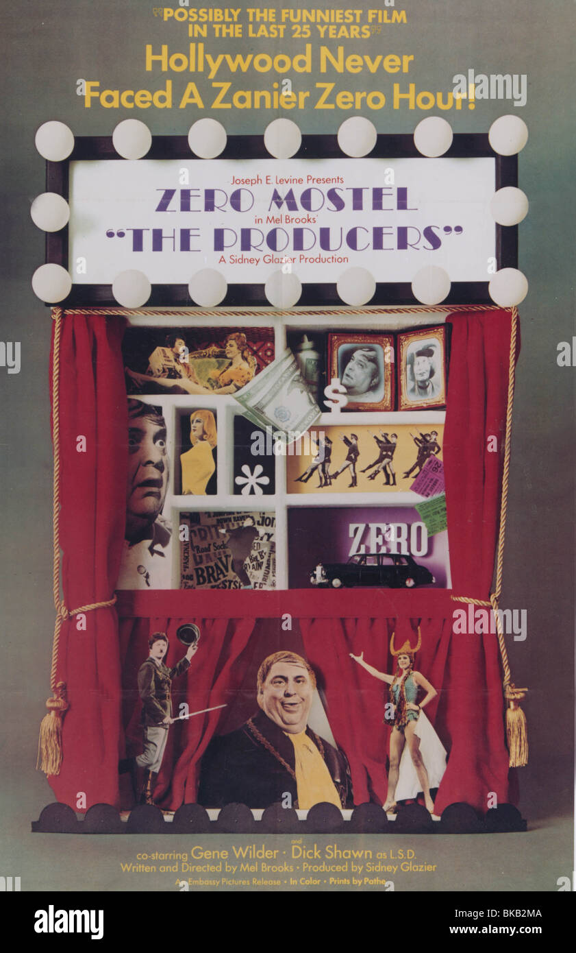 THE PRODUCERS (1968) POSTER MEL BROOKS (DIR) PRDR 004CP Stock Photo - Alamy