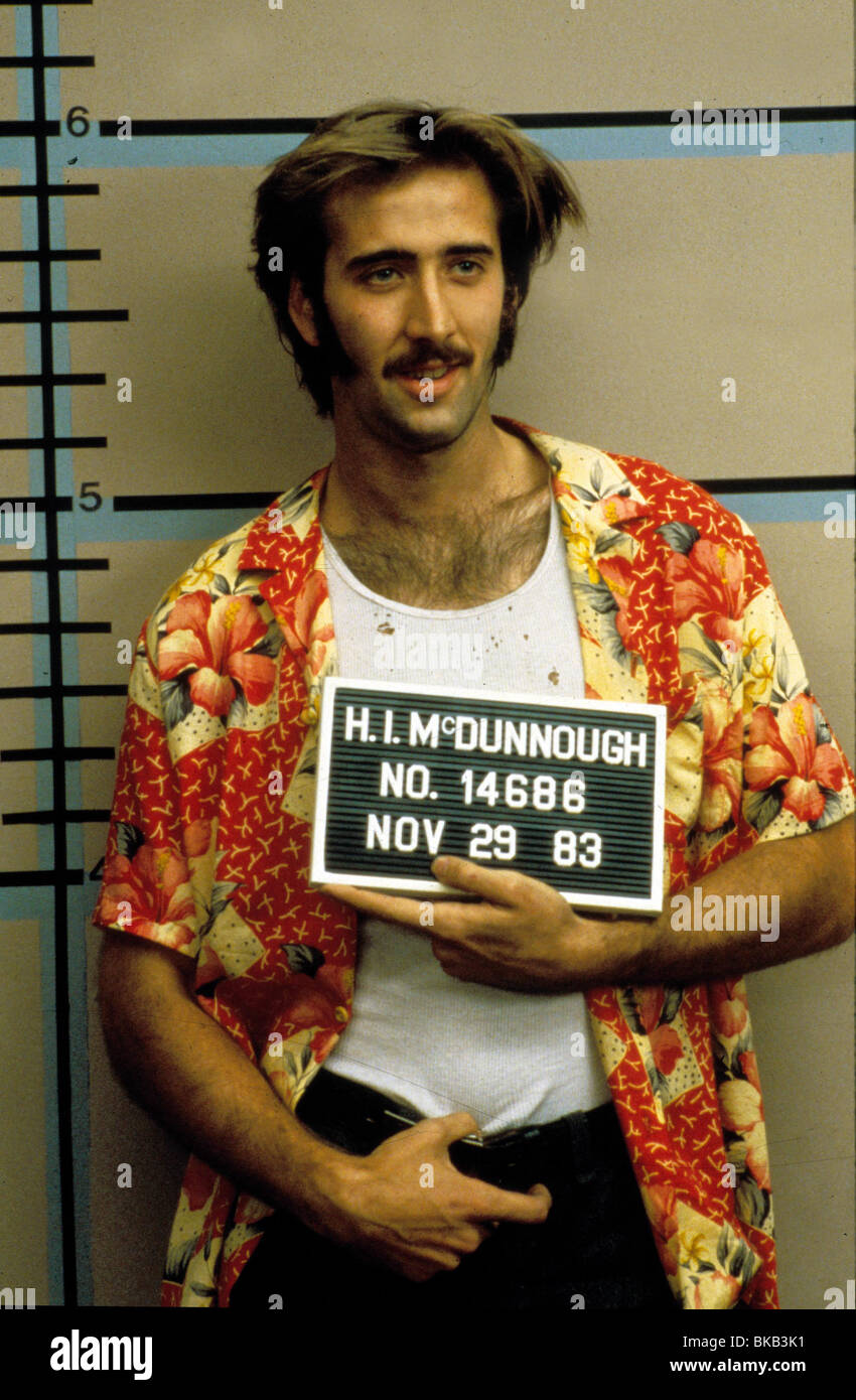 RAISING ARIZONA (1987) NICOLAS CAGE RAZ 053 Stock Photo - Alamy