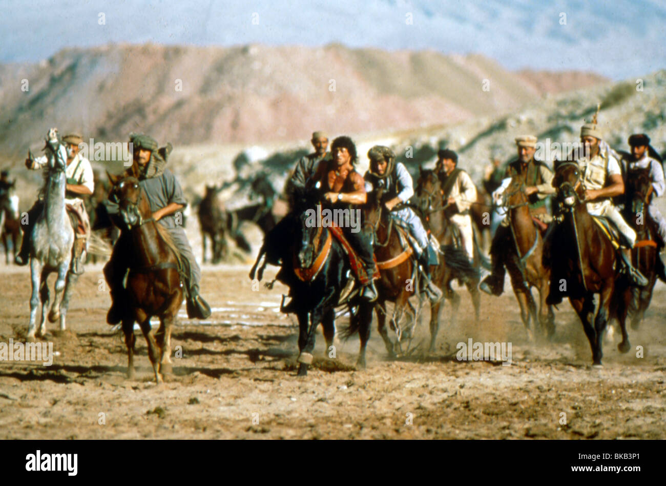 RAMBO III (1988) SYLVESTER STALLONE HORSES RM3 061 Stock Photo, Royalty ...