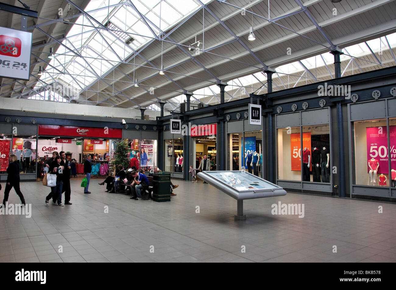 Interior view, Swindon Designer Outlet, Swindon, Wiltshire, England ...