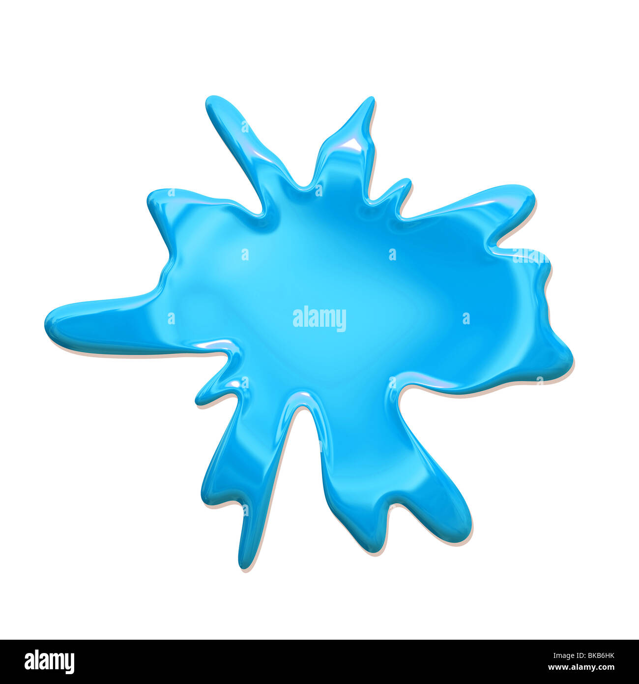 Paint Splatter Blob Isolated on White Background Stock Photo - Alamy