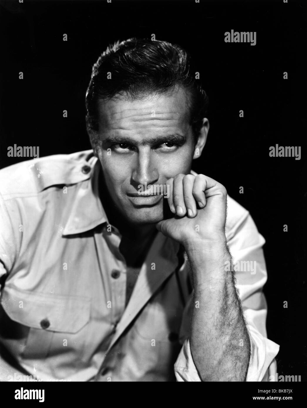 CHARLTON HESTON PORTRAIT Stock Photo - Alamy