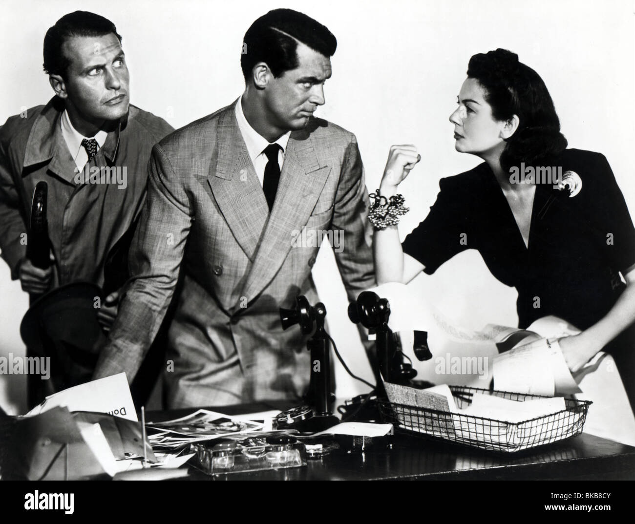 HIS GIRL FRIDAY (1940) RALPH BELLAMY, CARY GRANT, ROSALIND RUSSELL HGFY ...
