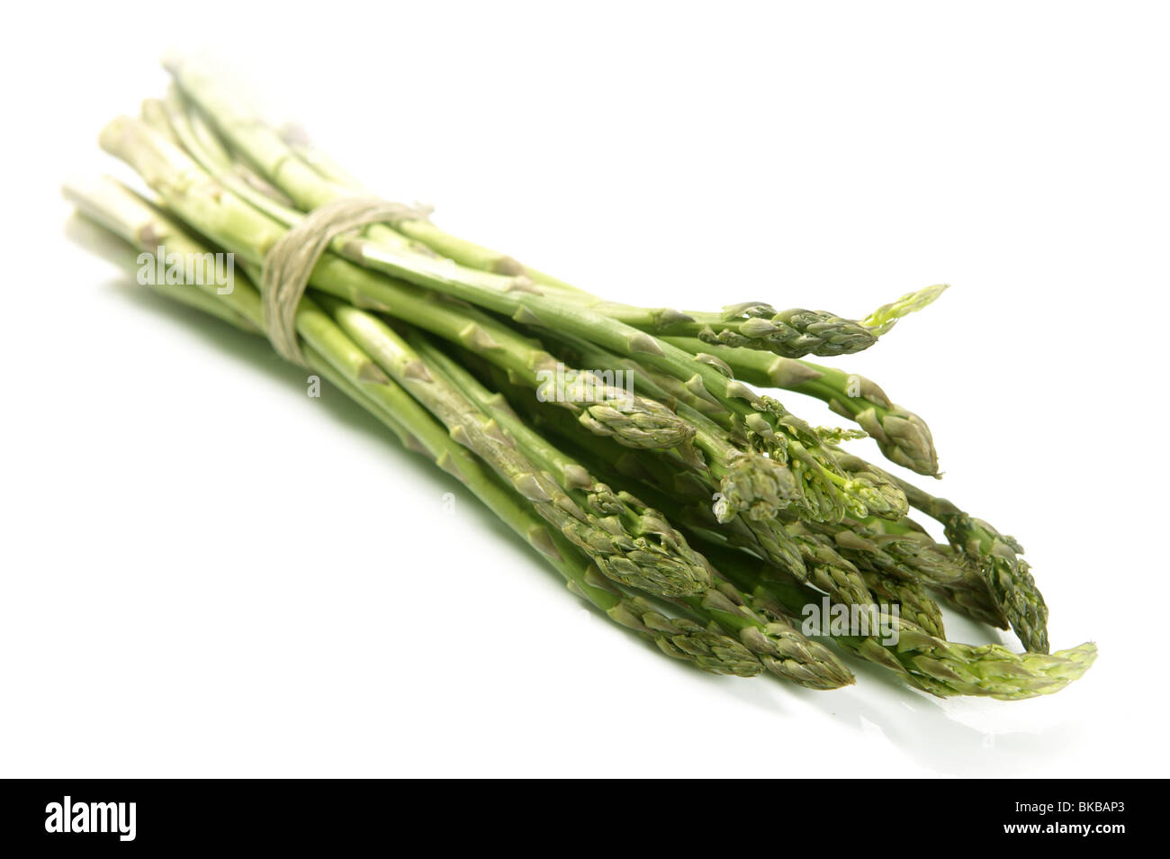 Asparagus green bunch isolated on white studio background Stock Photo ...
