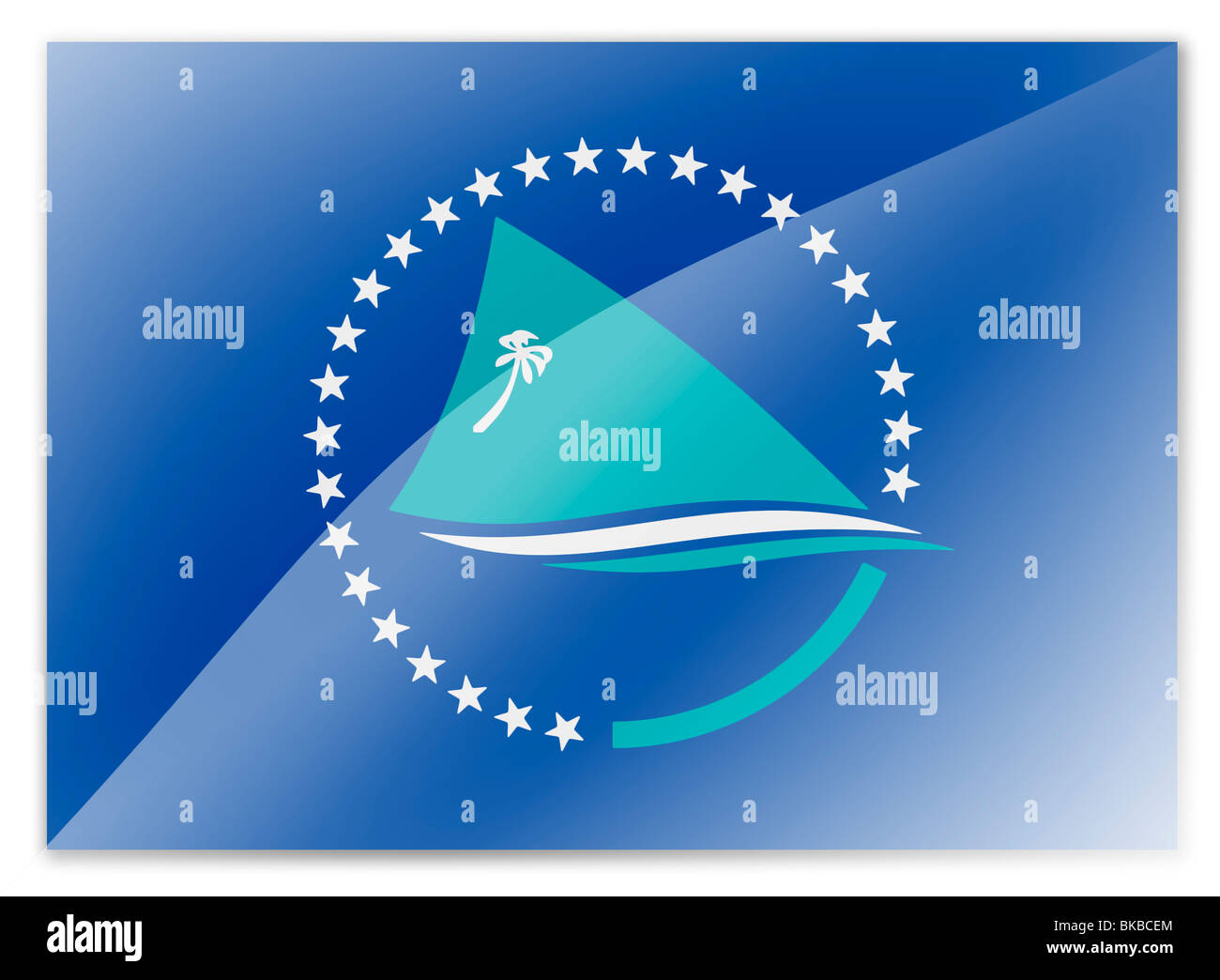 Pacific Community flag Stock Photo - Alamy