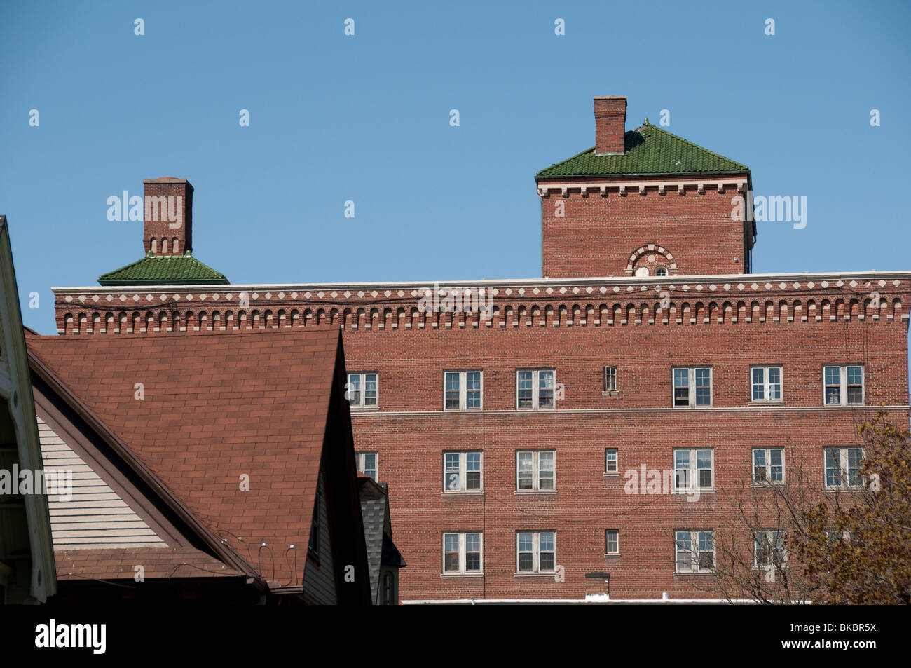 Red brick towers hi-res stock photography and images - Alamy