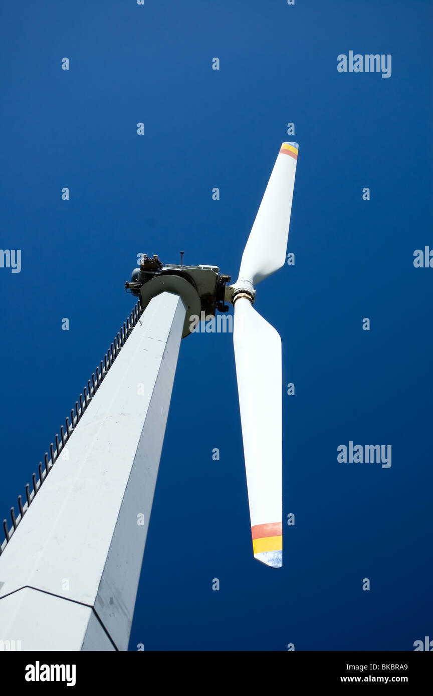 An high mountain wind turbine Stock Photo - Alamy