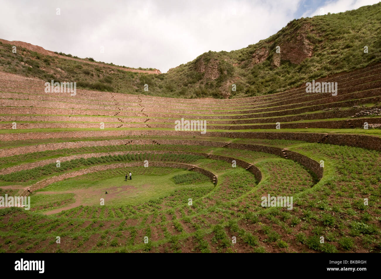 Moray Inca archaeological site in Peru Stock Photo - Alamy