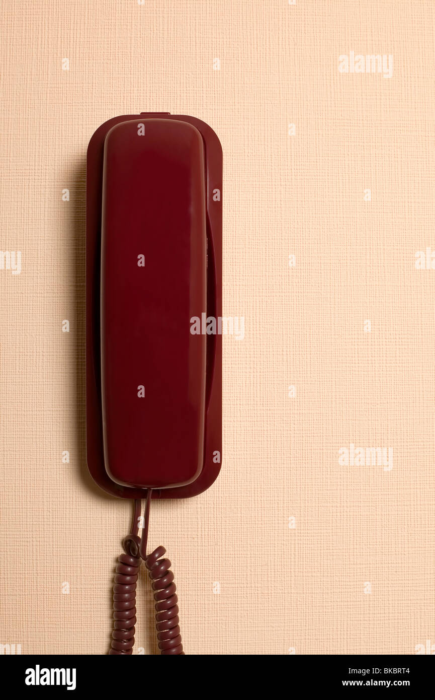 Hanging telephone hi-res stock photography and images - Alamy