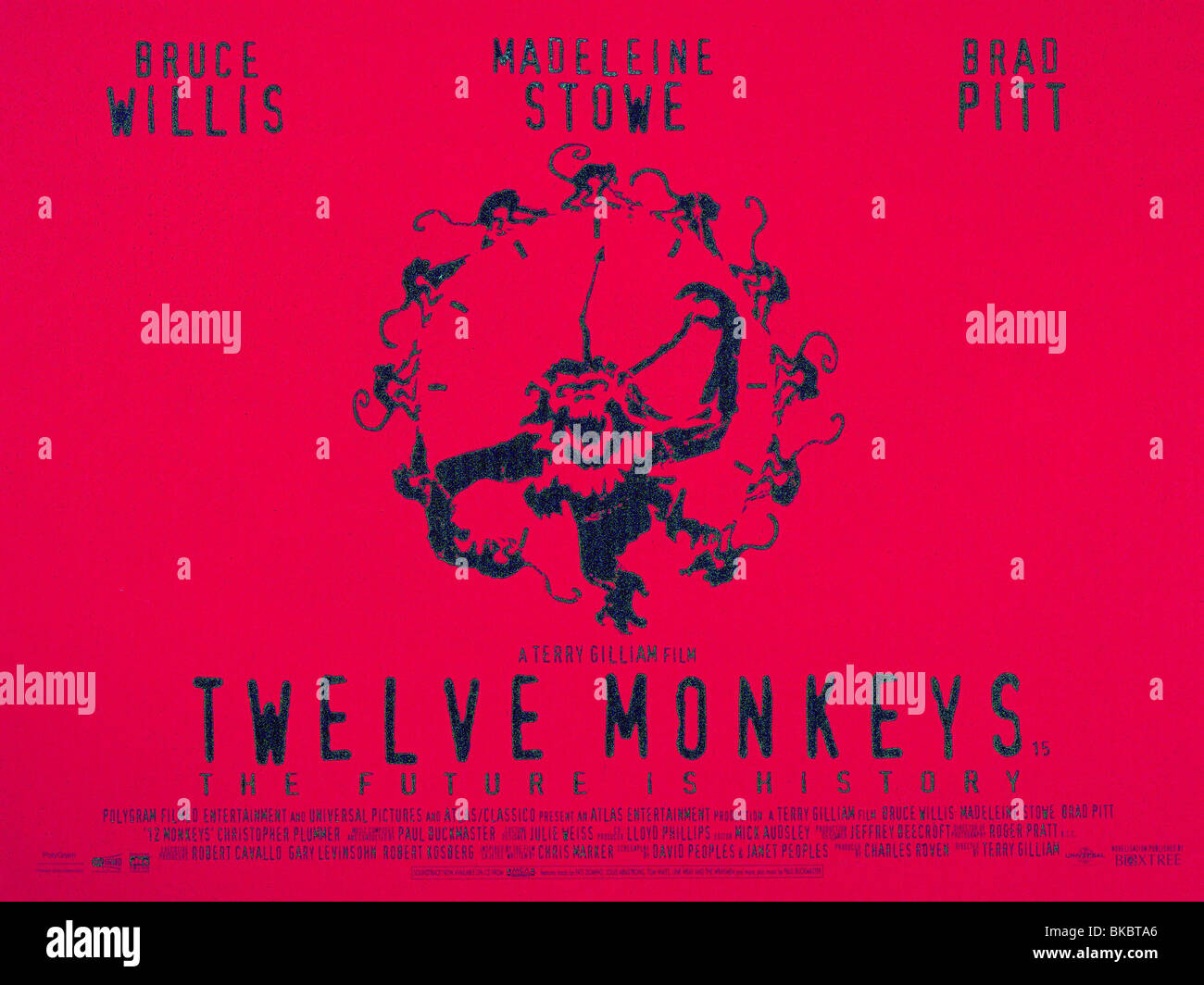 TWELVE MONKEYS -1995 POSTER Stock Photo - Alamy