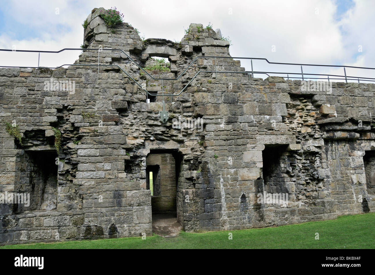 The entrance to the ruins of a guard tower in the outer wall of ...