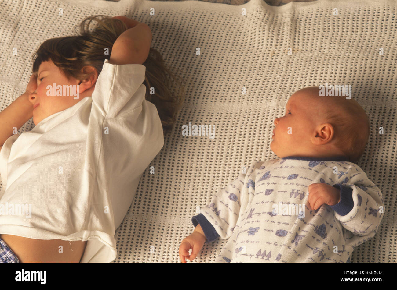 Toddler jealous of baby hi-res stock photography and images - Alamy
