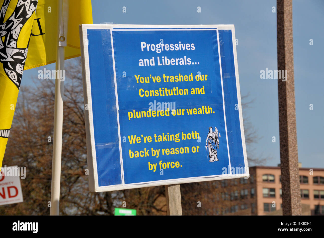 Political protest, "Tea Party", Rochester, NY USA Stock Photo - Alamy
