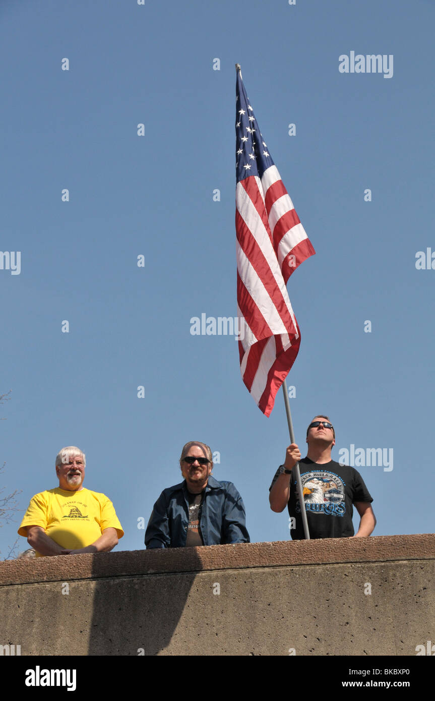 Political protest, "Tea Party", Rochester, NY USA Stock Photo - Alamy