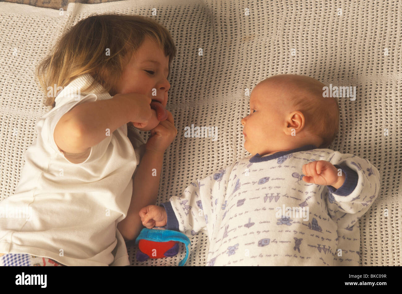 baby showing signs of jealousy Stock Photo - Alamy