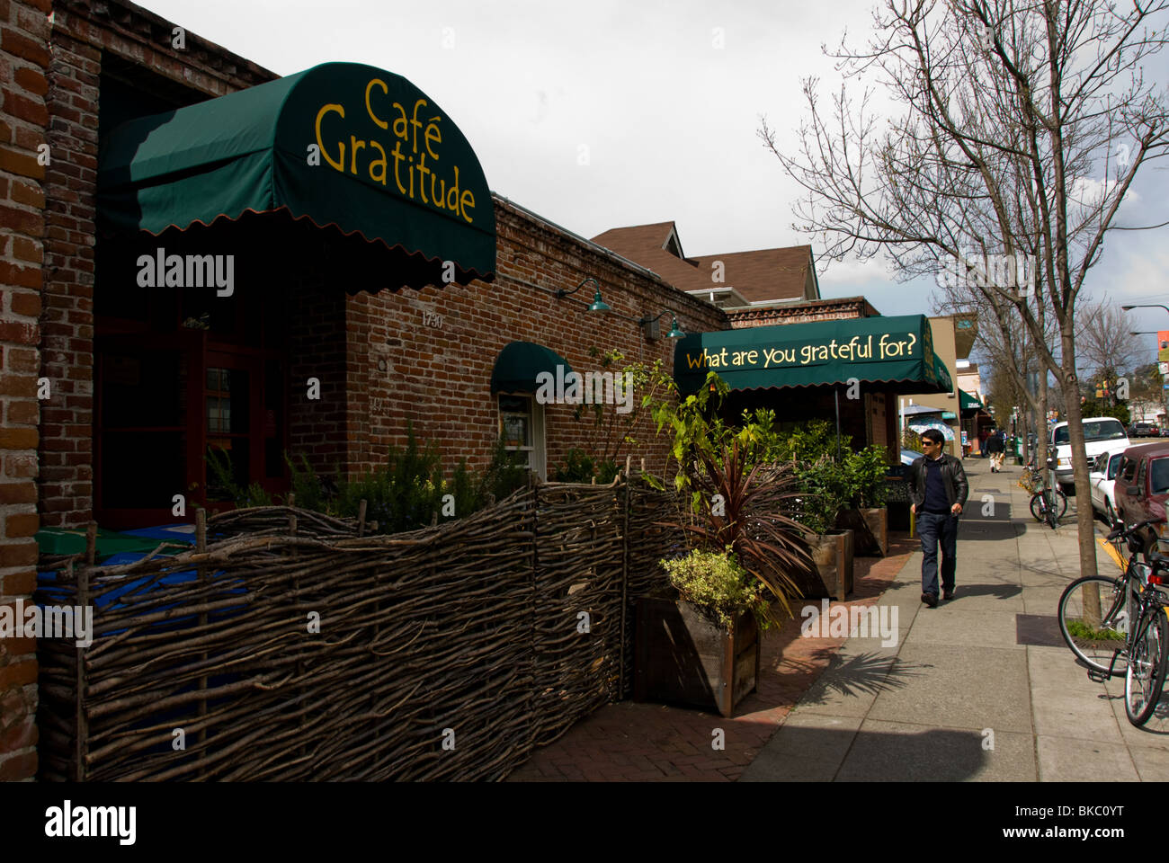 California: Cafe Gratitude in Berkeley. Photo copyright Lee Foster ...