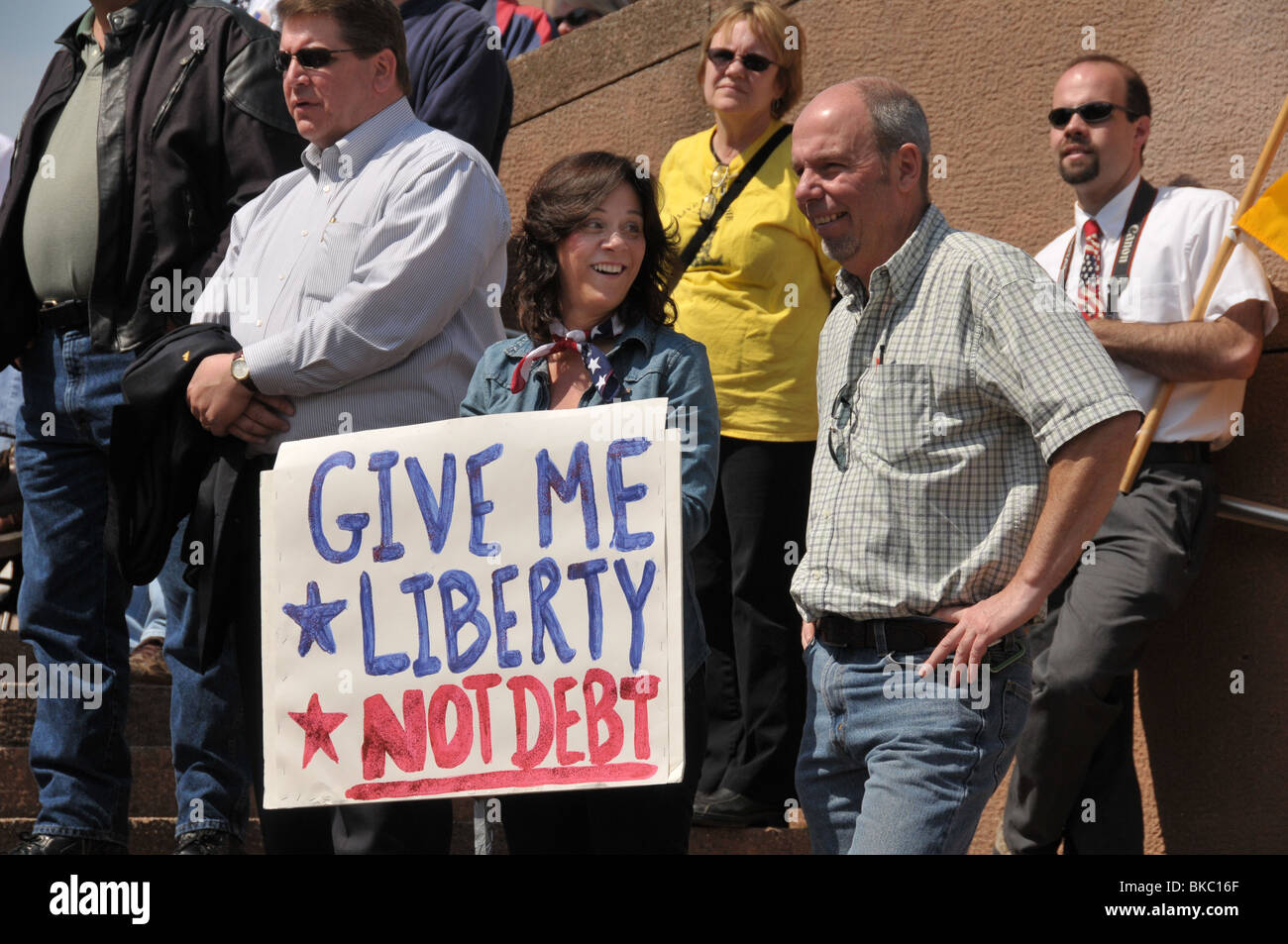 Political protest, "Tea Party", Rochester, NY USA Stock Photo - Alamy