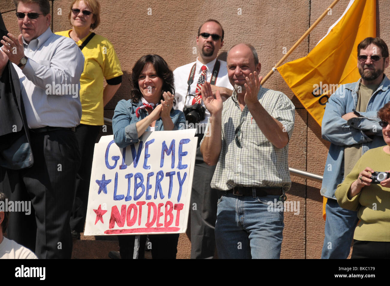 Political protest, "Tea Party", Rochester, NY USA Stock Photo - Alamy