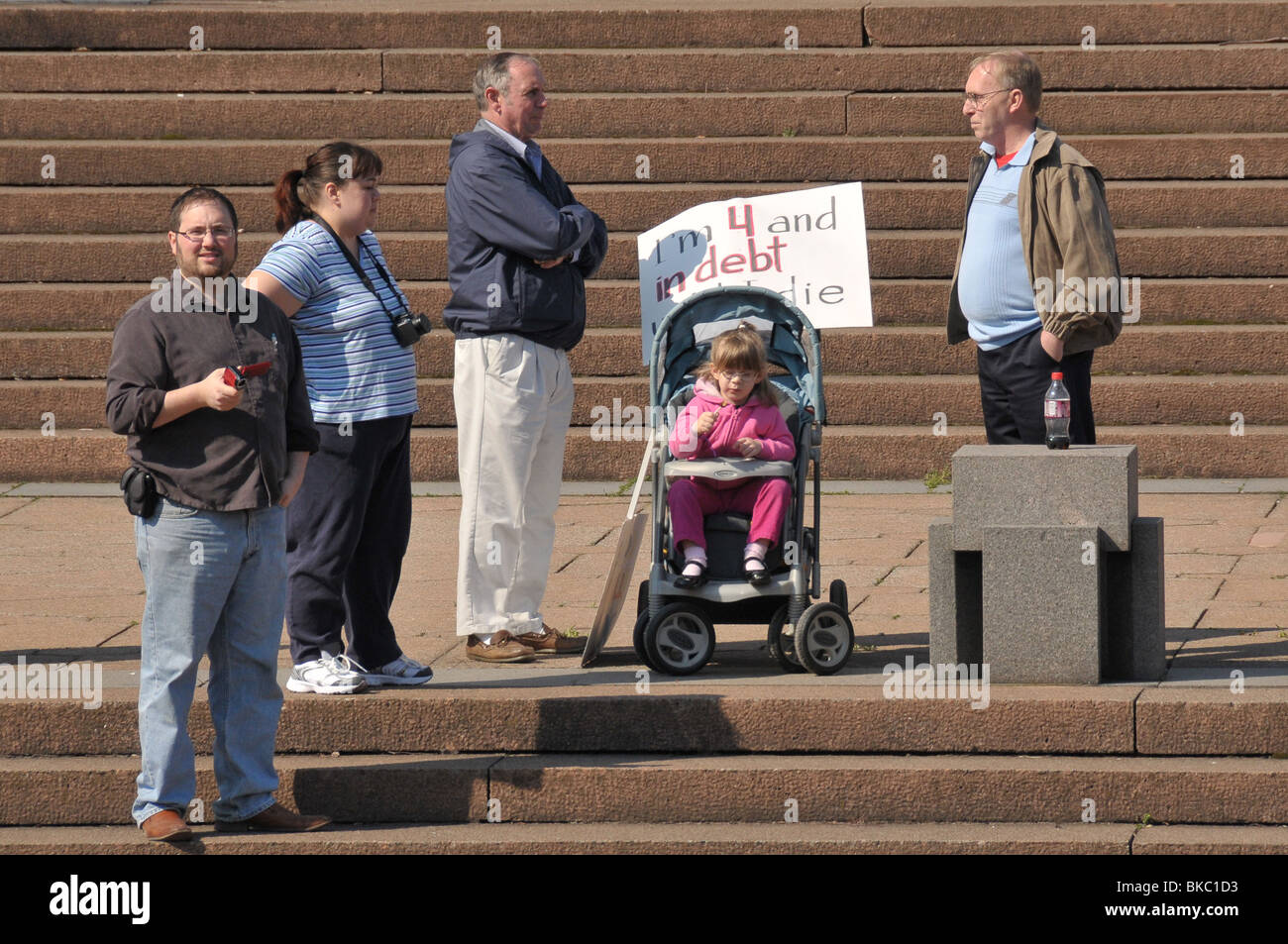 Political protest, "Tea Party", Rochester, NY USA Stock Photo - Alamy