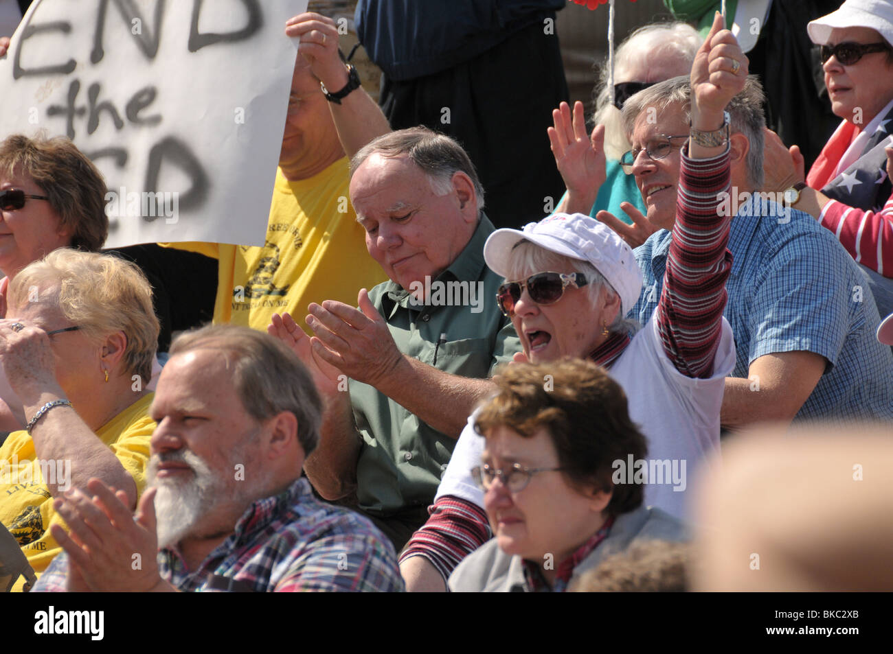 Political protest, "Tea Party", Rochester, NY USA Stock Photo - Alamy