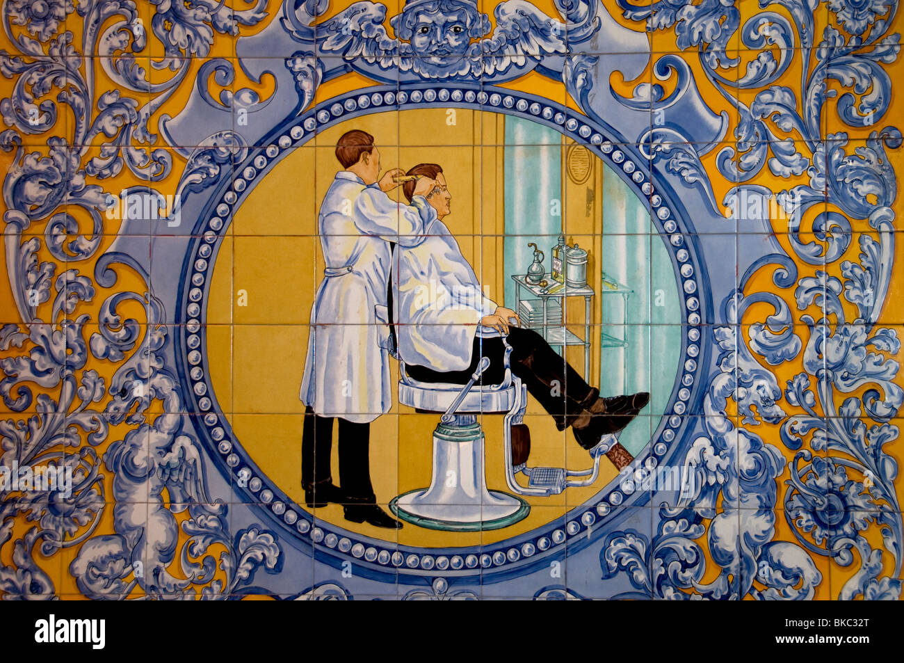 Barber shop tiles hi-res stock photography and images - Alamy