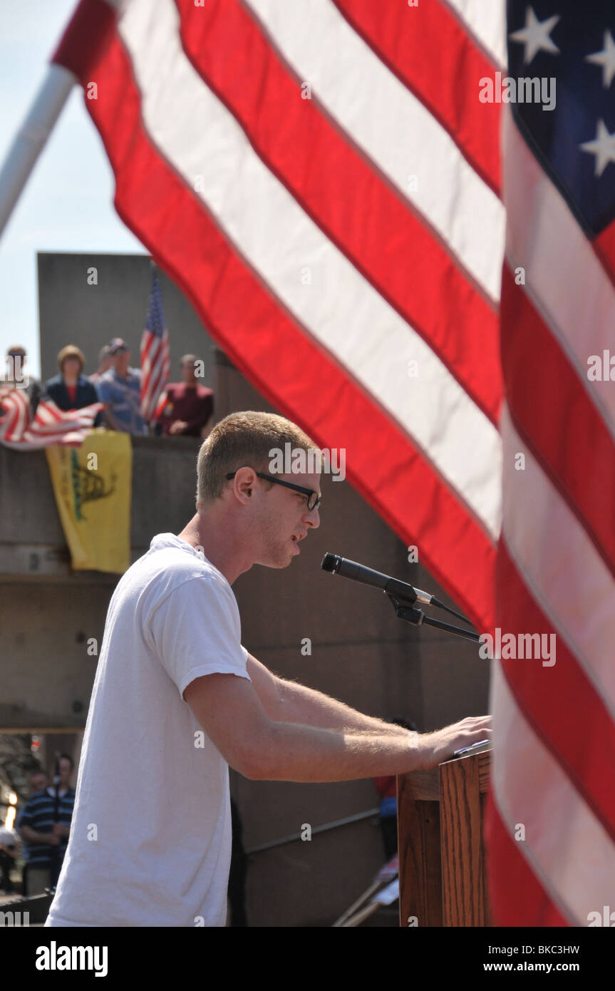 "Tea Party" rally in Rochester NY USA Stock Photo - Alamy