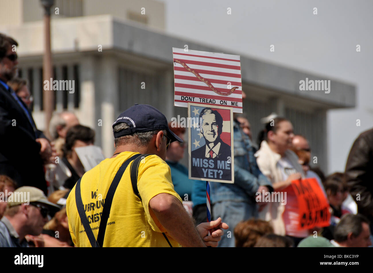 Political protest, "Tea Party", Rochester, NY USA Stock Photo - Alamy
