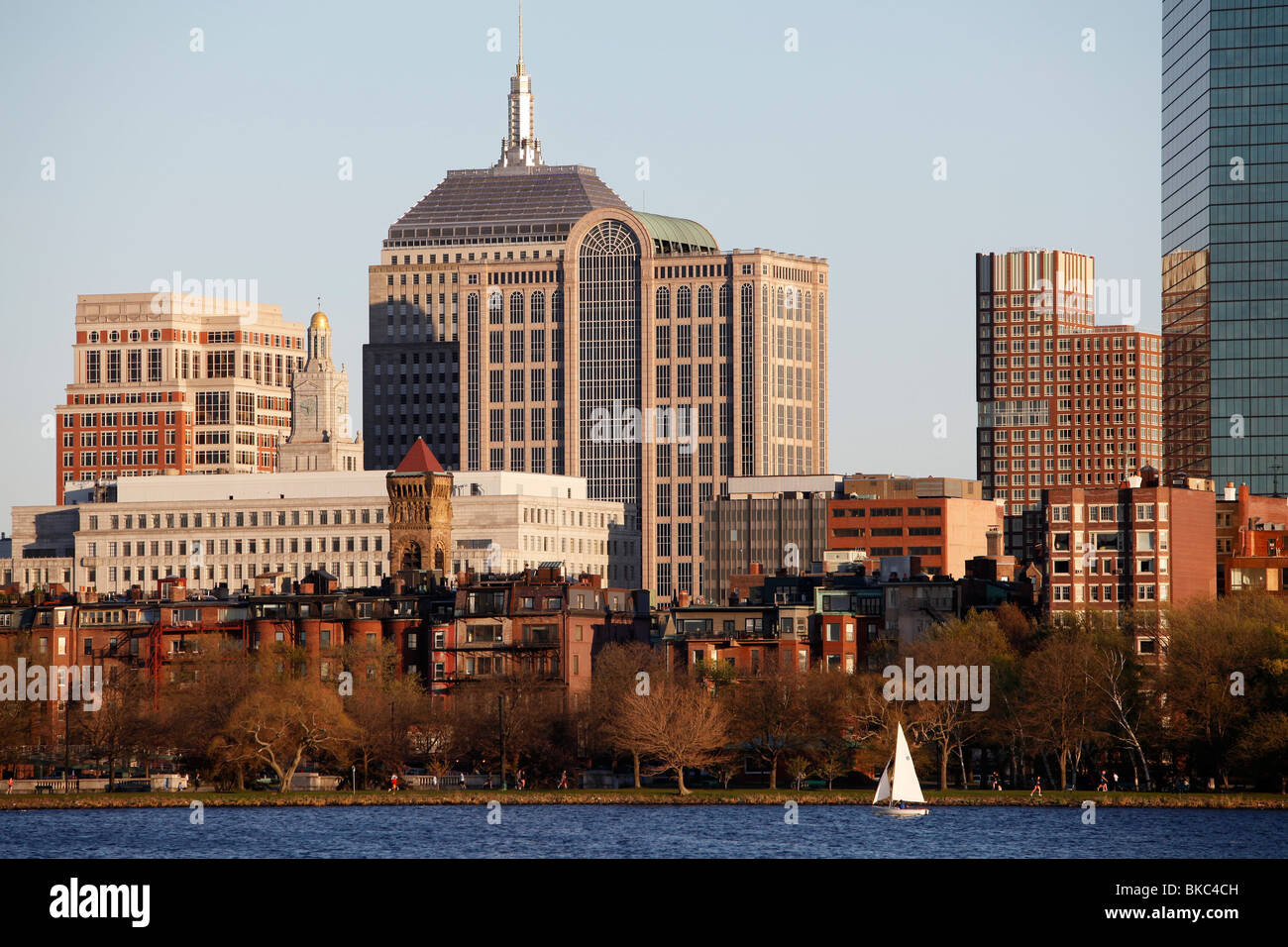 Back Bay skyline, Charles River, Boston Massachusetts Stock Photo - Alamy