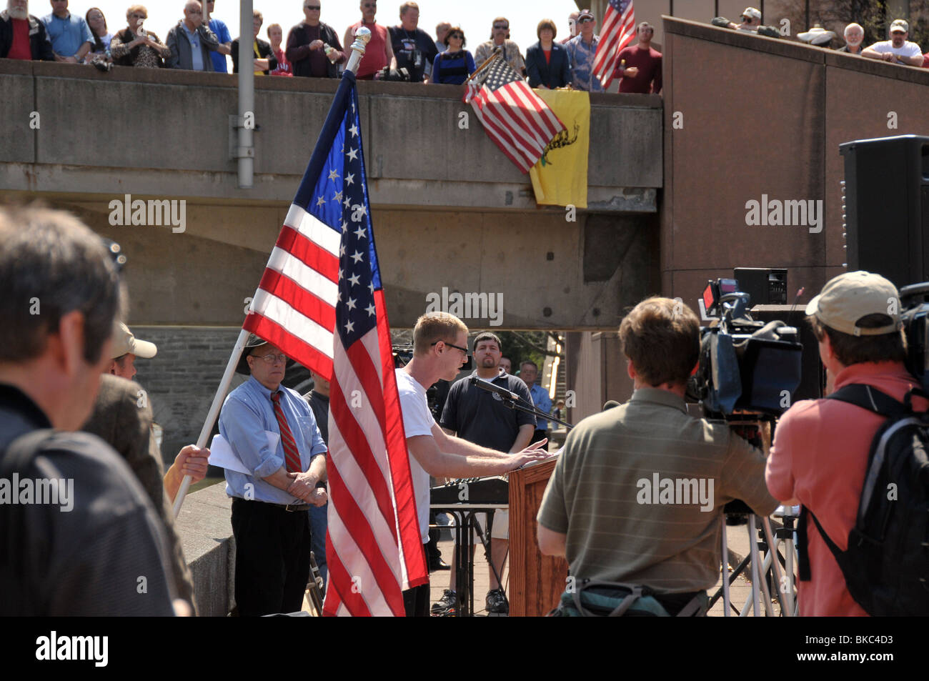 Political protest, "Tea Party", Rochester, NY USA Stock Photo - Alamy