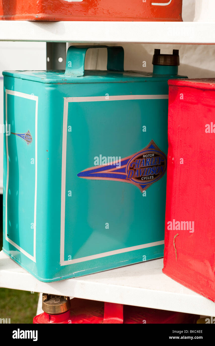 Harley Davidson Motor Cycles fuel can Stock Photo - Alamy