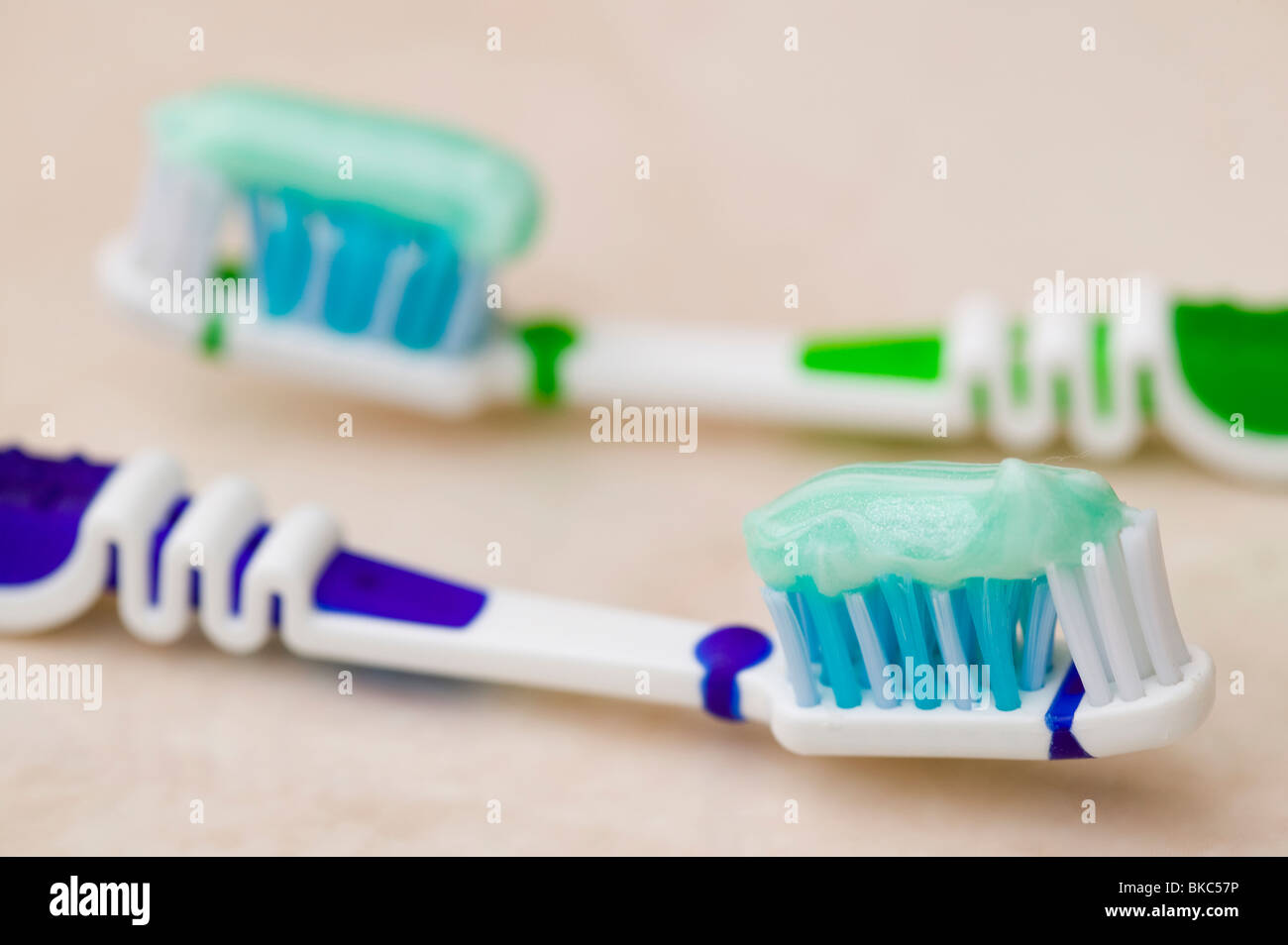 toothbrush and toothpaste Stock Photo - Alamy